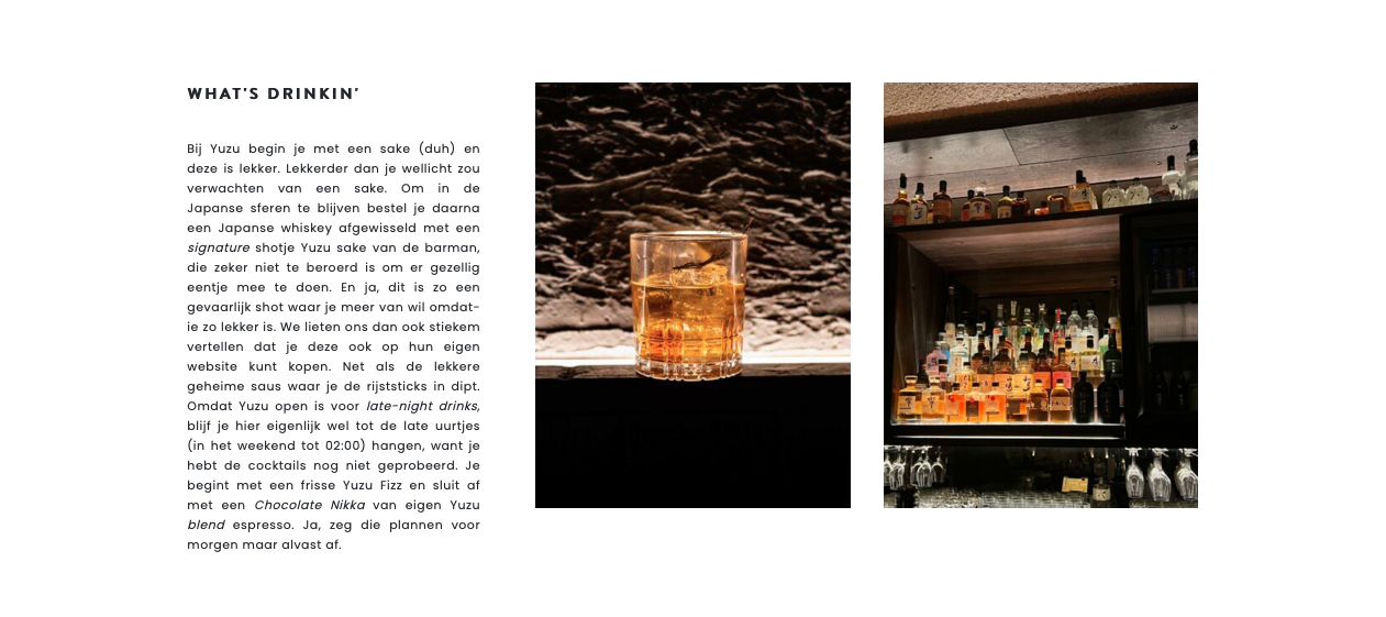 YUZU DINING BAR IS DÉ MODERN-STYLE JAPANESE YAKITORI BAR IN AMSTERDAM ...